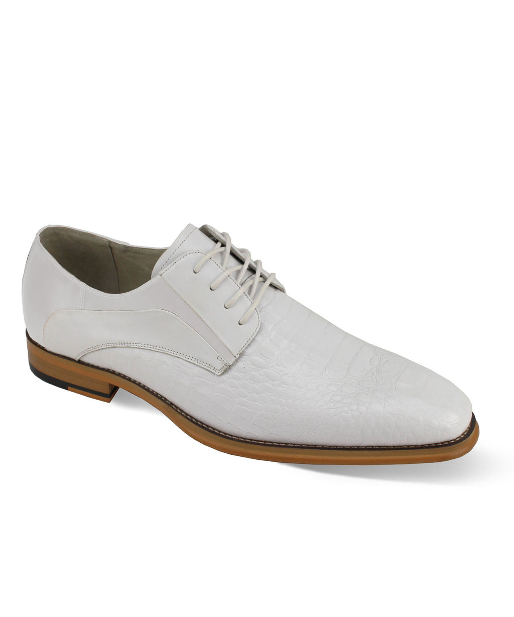 Giovanni Mason Oxford Lace Up Shoes - White – MDZ Menswear