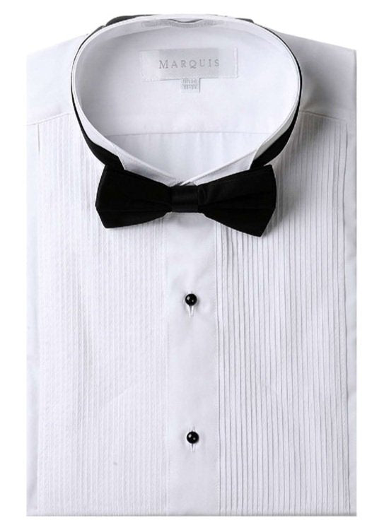 Marquis Combo Modern Fit Tuxedo Shirt - White – MDZ Menswear