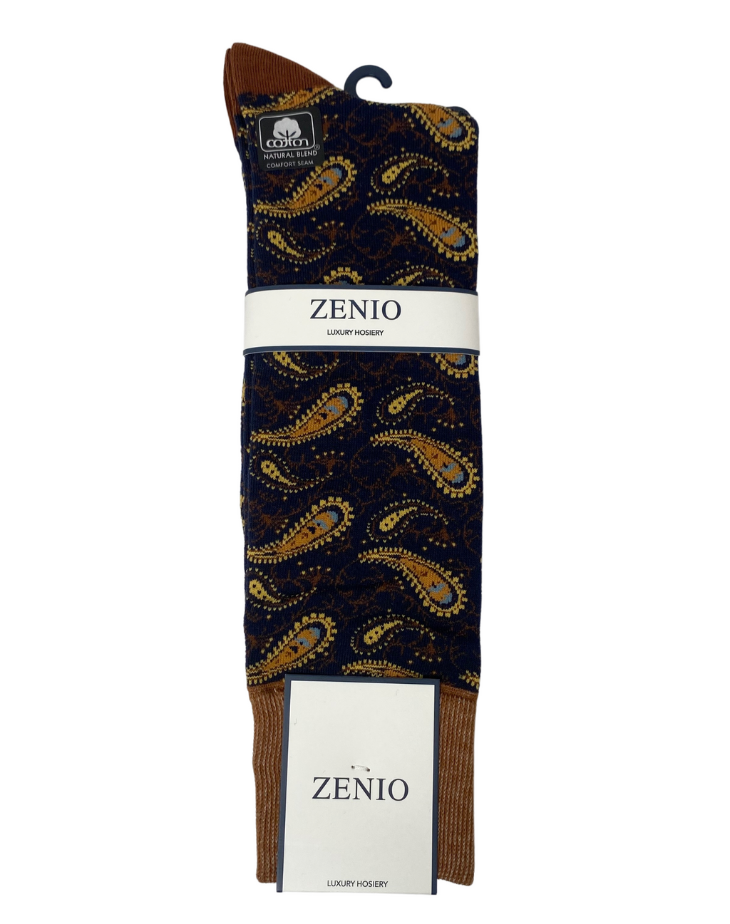 Zenio Paisley Dress Socks - Brown – MDZ Menswear