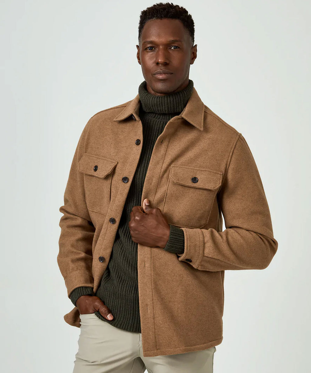 7 Diamonds Generation Melange Shacket Jacket - Ginger – MDZ Menswear