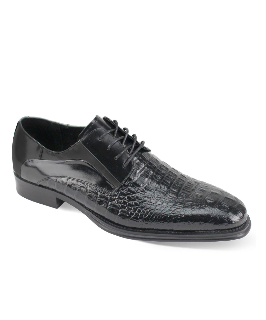 Giovanni Mason Oxford Lace Up Shoes - Black – MDZ Menswear